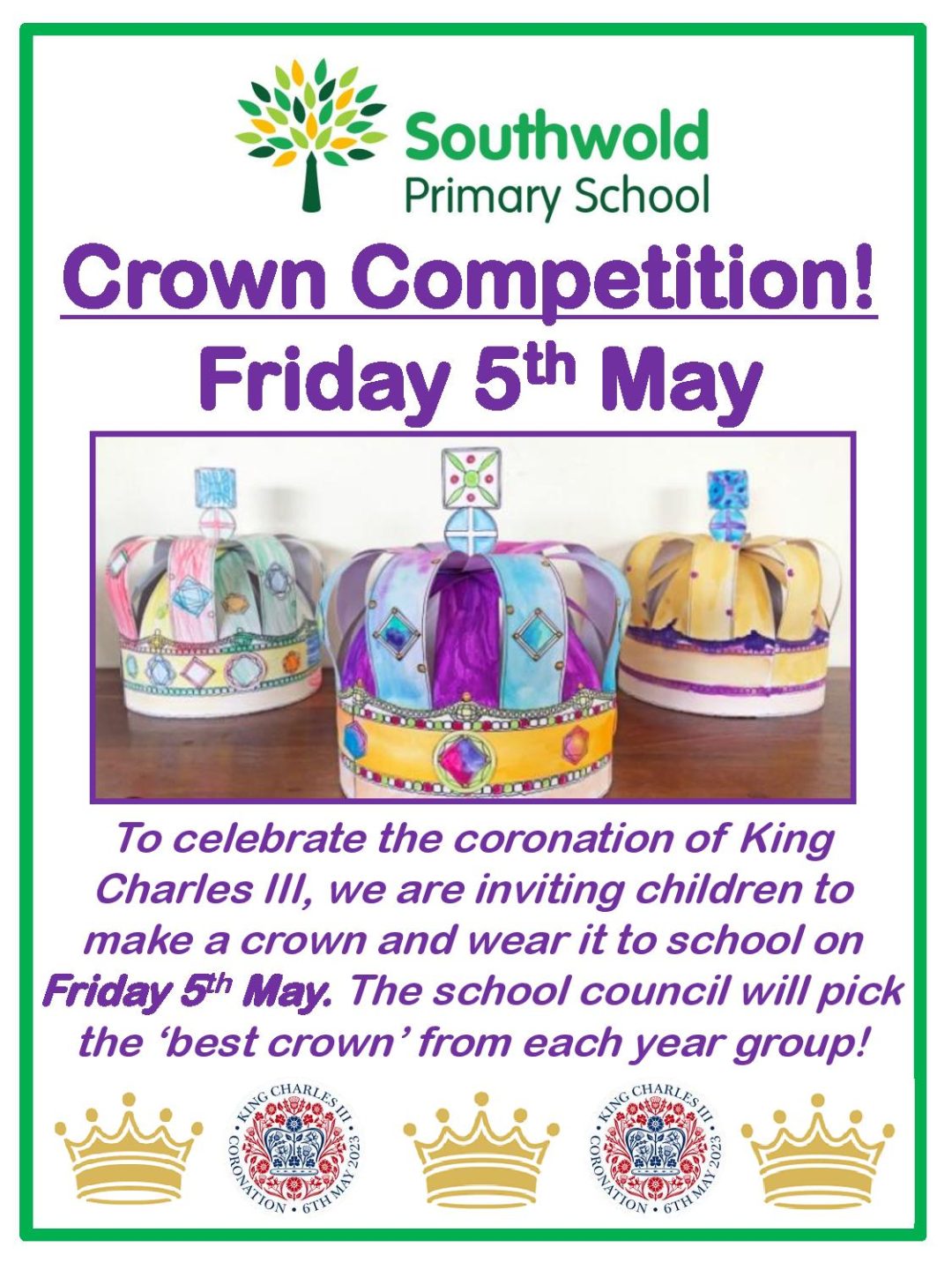Southwold Primary School | Crown Competition – Friday 5th May